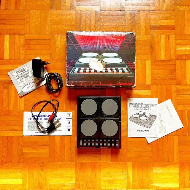 Mattel Synsonics Drums 1981 Vintage Analog Drum Machine With Box And