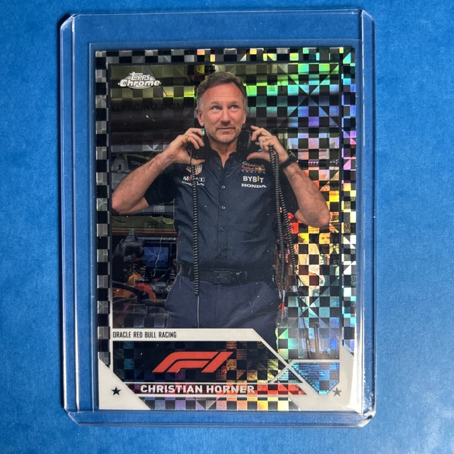 TOPPS FORMULA 1 Chrome 2023 Christian Horner Red Bull Checker #93 £0.99 ...