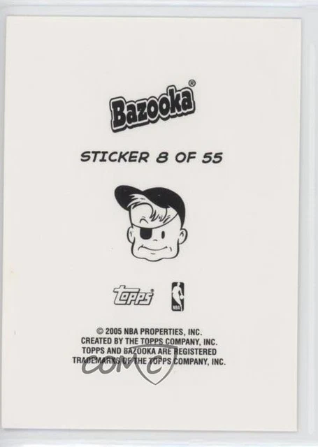 2004 BAZOOKA 4-ON-1 Stickers Dirk Nowitzki Andrei Kirilenko Peja ...