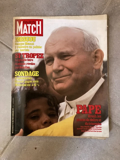 PARIS MATCH N°1626 25/7/1980 Pape Jean-Paul II Raquel Welch Anne ...