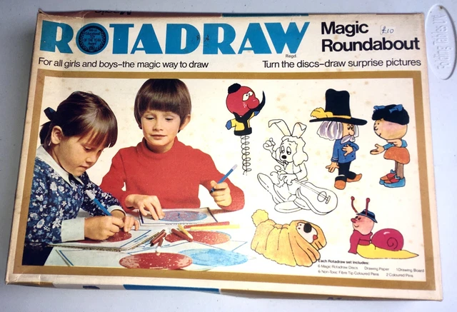 VERY RARE MAGIC Roundabout Rotadraw 1972 - Complete Sealed In Box! £49. ...