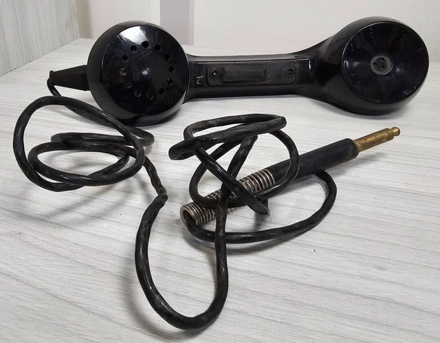 Rare CombinÉ TÉlÉphonique De Campagne Militaire En Bakélite De Lurss K