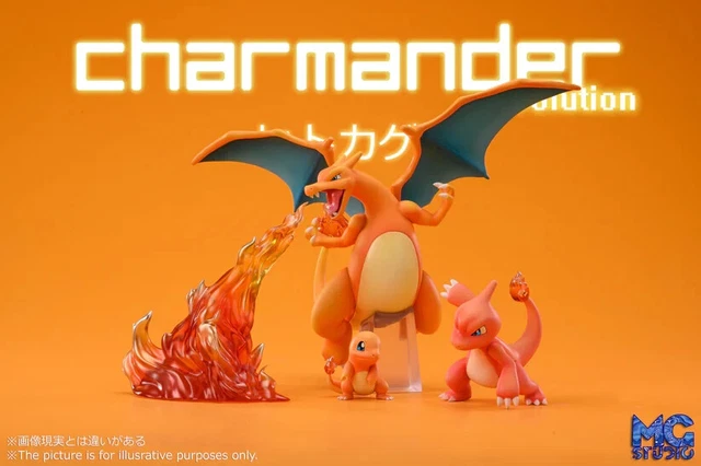 POKÉMON SCALE WORLD 1/20 Charmander Charmeleon Charizard MG Studio ...