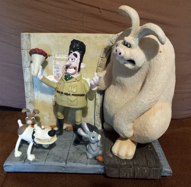 RARE Wallace and Gromit statue - The Curse of the Were-Rabbit £139.99 ...