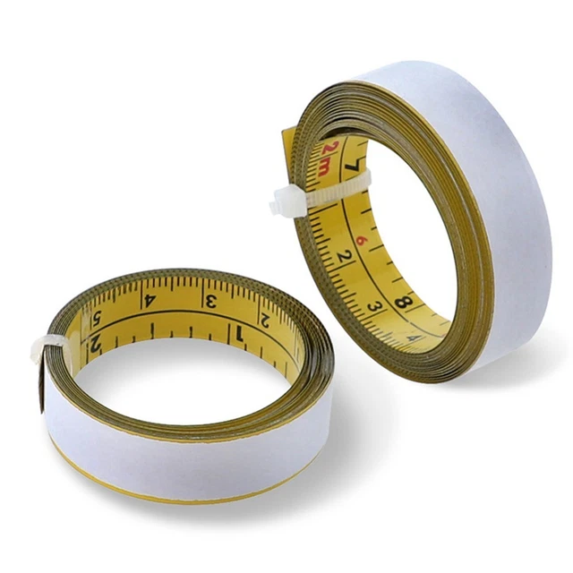 ACCESSORY RULER GLASS Plastic Tape Measure Wood Yellow 1-5 Meter Carbon ...