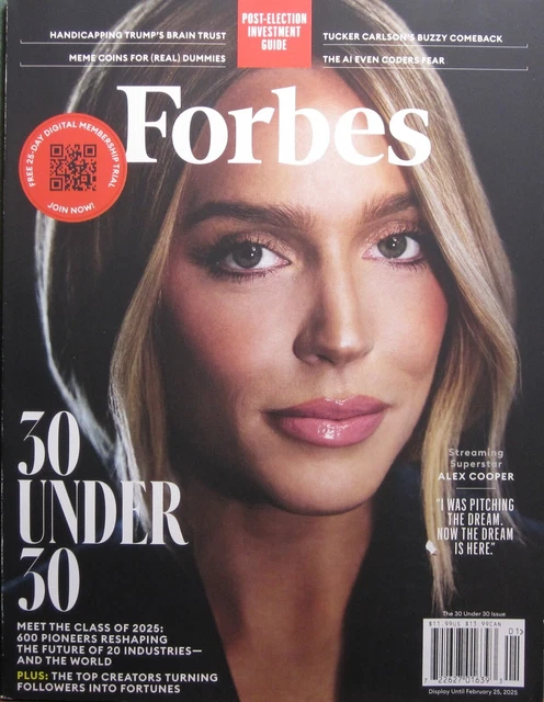 FORBES MAGAZINE DECEMBER 2024/January 2025 - 30 Under 30 - Post ...