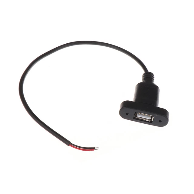USB TYPE A Power Port Female Jacks Connector DIY Charging Socket USB-A ...