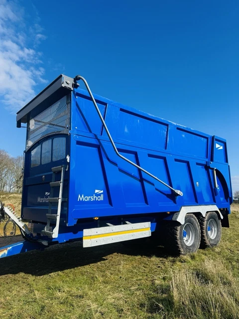 MARSHALL QM 1600 Grain/silage Rollover Sheet Tractor Tipping Trailer ...