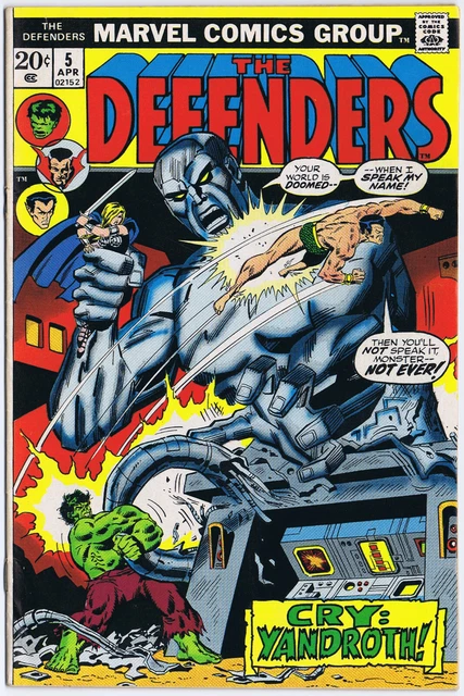 THE DEFENDERS 5 Marvel Comics 1973 VALKYRIE Sub-Mariner HULK Doctor ...