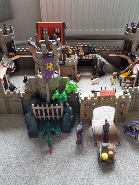 PLAYMOBIL EXTRA LARGE Custom Built Medieval Castle With Lots Of ...