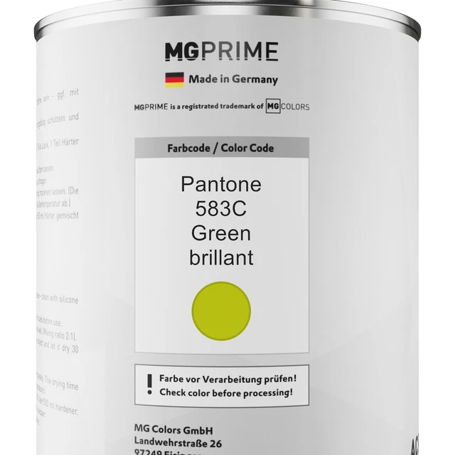 PANTONE 583C GREEN brillant peinture acrylique 1,5L durcisseur y.c. EUR ...