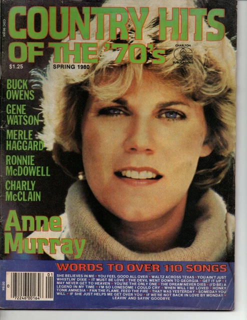 COUNTRY HITS OF the '70's Magazine 1980 Anne Murray Merle Haggard ...