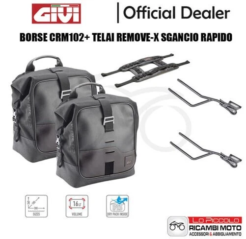 TR6420+CRM102 SACOCHES LATÉRALES + Frames GIVI Triumph Speed Triple ...
