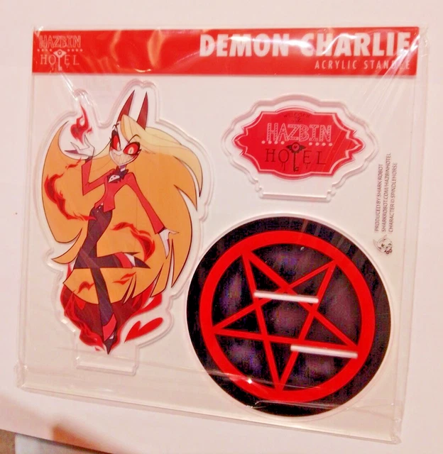 HAZBIN HOTEL DEMON Charlie Acrylic Standee vivziepop Shark Robot ...