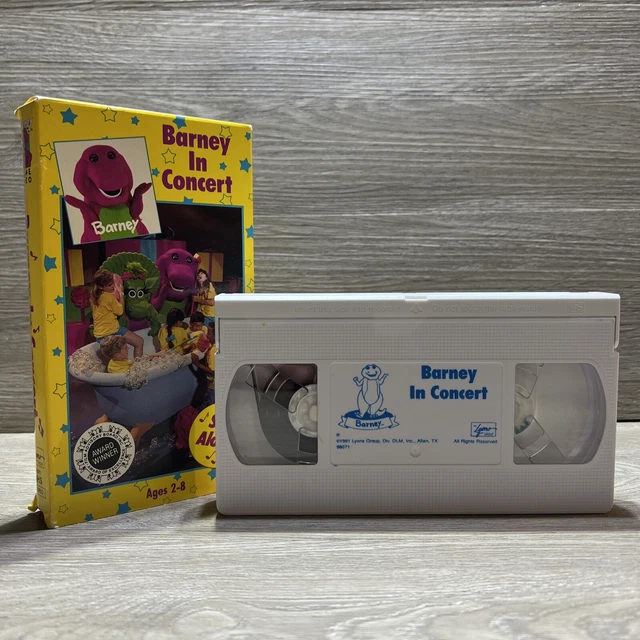 BARNEY IN CONCERT VHS Video Tape Backyard Gang Friends 1992 Lyons Songs ...