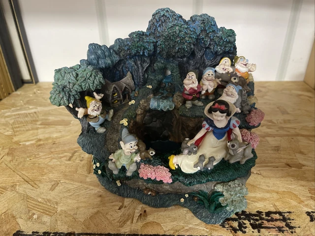 WALT DISNEY SNOW White And Seven Dwarfs Water Fountain Working £25.00 ...