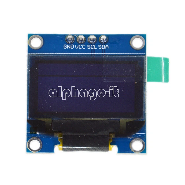 0.96& I2C IIC Serial 128X64 OLED LCD White LED Display Module For ...