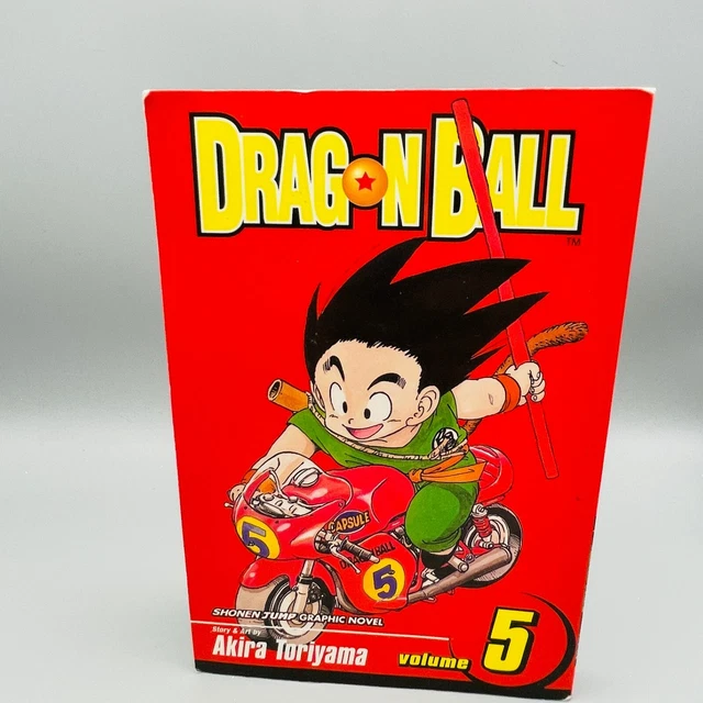 DRAGON BALL ENGLISH Manga Akira Toriyama Shonen Jump Vol: 5 The Red ...