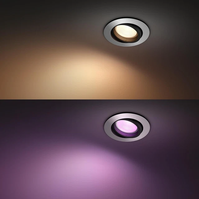 PHILIPS HUE WHITE & Color Ambiance Centura Round downlights 1 Pack ...