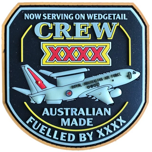 RAAF ROYAL AUSTRALIAN Air Force 2 sqn E-7A Crew 4 glow in the dark PVC ...