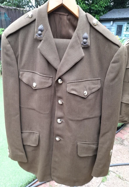 BRITISH ARMY ROYAL Artillery Officers Uniform Moss Bros 1971 Jacket ...