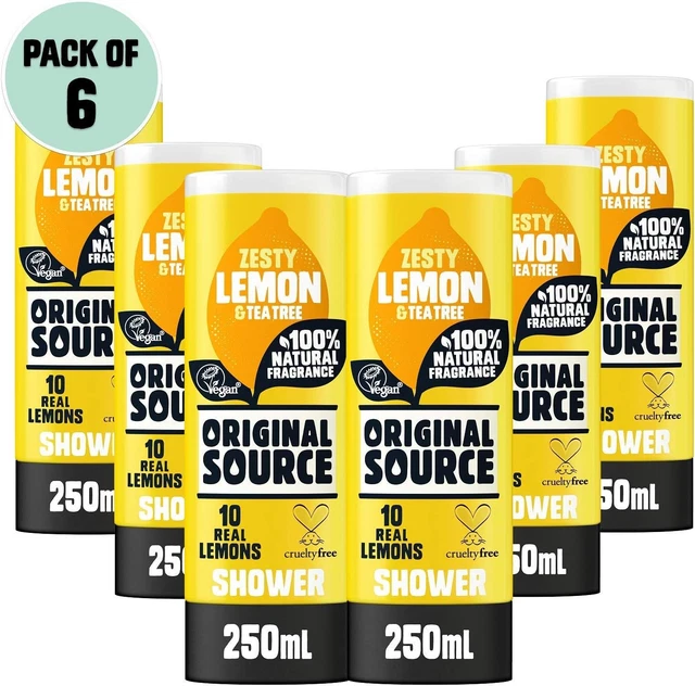 ORIGINAL SOURCE LEMON & Tea Tree, 6x250ml £14.20 - PicClick UK