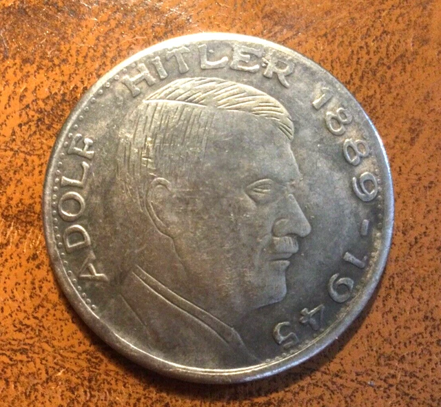 ADOLPH HITLER THIRD Reich 1939-1945 Commemorative Coin - Rare ! . £49. ...