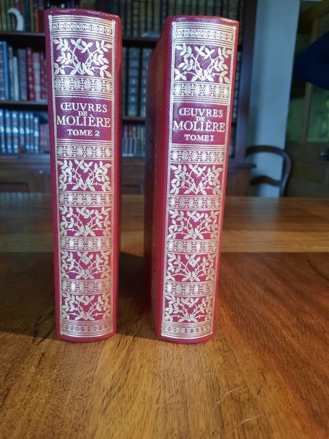 LES OEUVRES COMPLETES DE MOLIERE chez JEAN de BONNOT Tomes 1&2 état ...