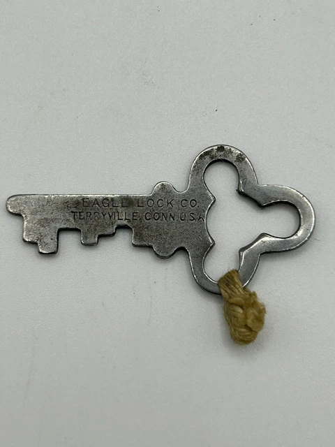 EAGLE LOCK COMPANY Key Terryville Conn Vintage USA OLD Small $15.00 ...