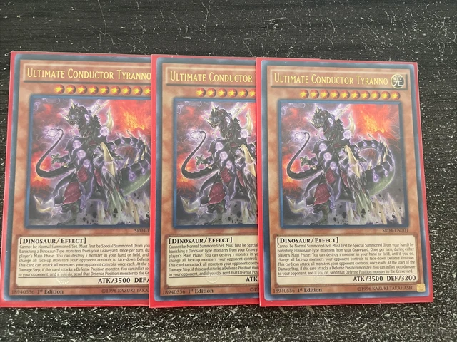 CARTE YU-GI-OH! ULTIMATE Conductor Tyranno Sr04-En001 Playset X3 Neuf/Mint EUR 6,85 - PicClick FR