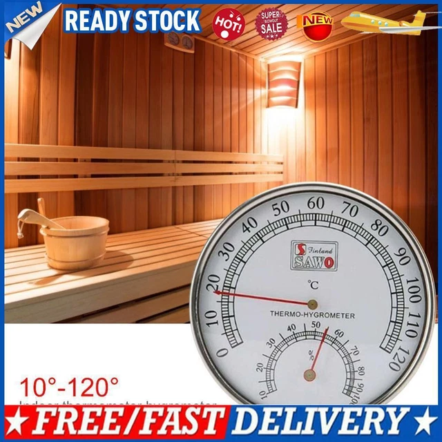 MULTIPLE THERMOMETER HYGROMETER Pointer Hygrothermograph for Steam ...