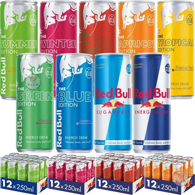 RED BULL ENERGY Drink – Multiple Flavors Including Sugar free £24.99 ...