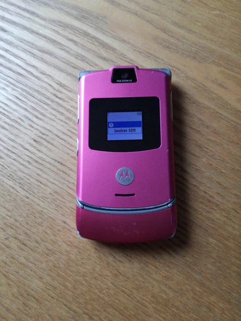 MOTOROLA RAZR V3 pink rose fonctionne rare EUR 15,00 - PicClick FR
