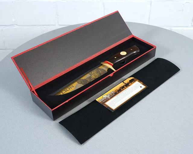 AMERICAN MINT MESSER Sammlermesser Big Five Lion Bowie Knive Collection ...