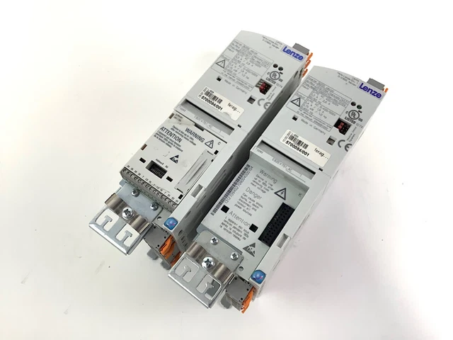 2X LENZE 8200 VECTOR Frequenzumrichter E82EV751_4C 0,75kW 2,4A/1,9A 400 ...