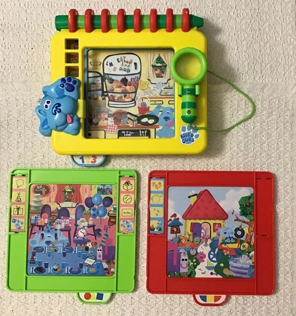 BLUE'S CLUES HANDY Dandy Notebook Look Seek & Find (1998) TYCO Toy Game ...