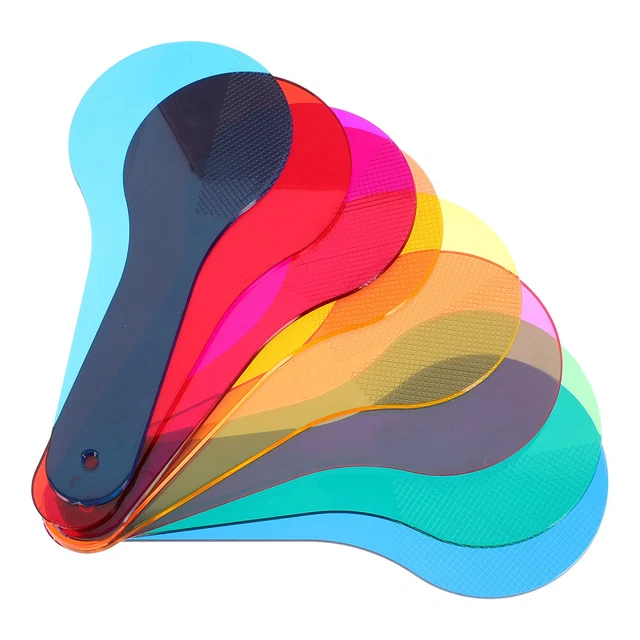 8 SHEETS TEACHING Translucent Color Filter Board Student Props £7.59 ...