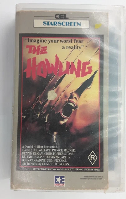 THE HOWLING HORROR VHS Video Cassette 1980 Directed by Joe Dante ...