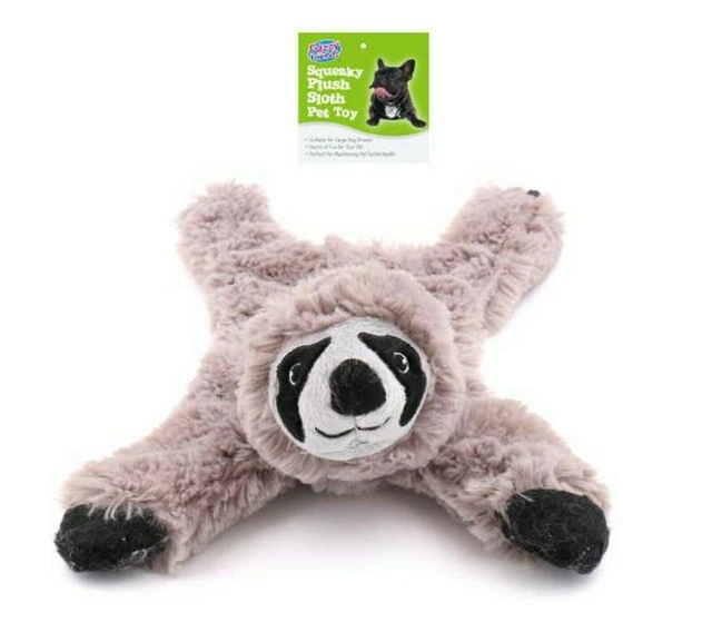 PET TOY SQUEAKY Animal Soft Plush Dog Chew Sloth Series 32 cm Pet ...