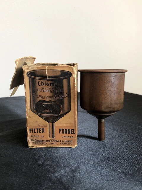 RARE COLEMAN COPPER Filter Funnel With Box Canada No.0 $150.00 ...