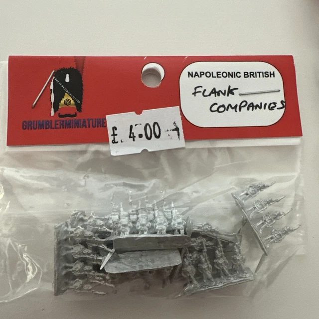 6MM BRITISH FLANK Napoleonic Grumbler Miniatures. Waterloo. Metal ...