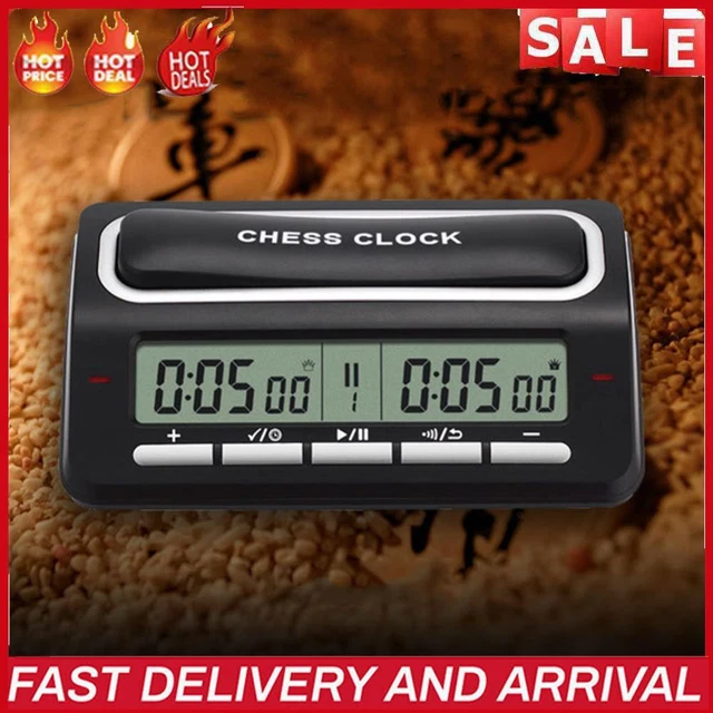 BOARD GAME CLOCK Plastic Competition Timer Battery Powered for Training ...