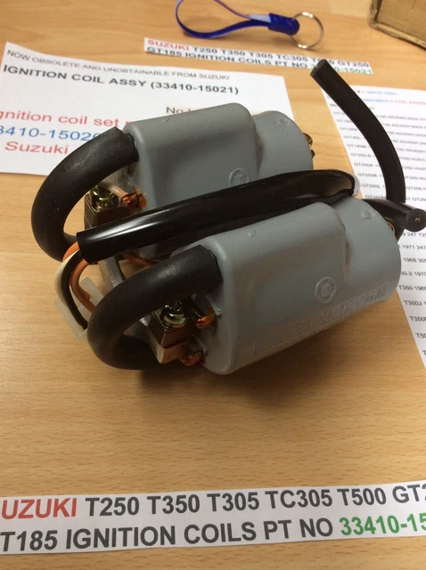 SUZUKI T250 T350 T305 Tc305 T500 Gt250 Gt185 Ignition Coils Pt No 33410-15021 £499.99 - PicClick UK
