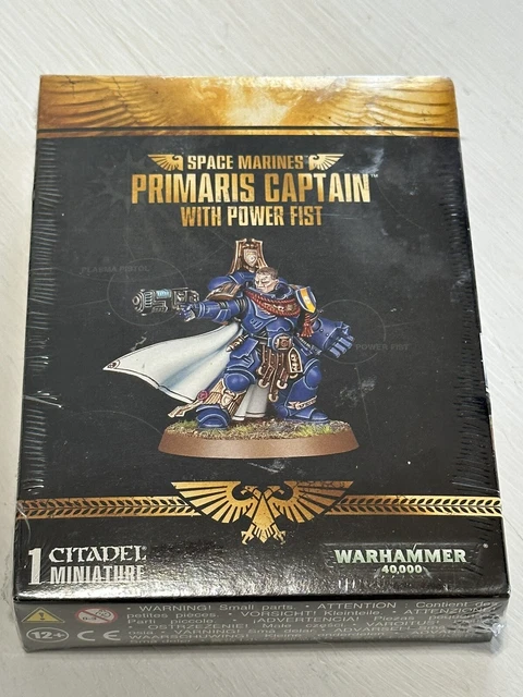 SPACE MARINE PRIMARIS Captain with power fist warhammer store ...