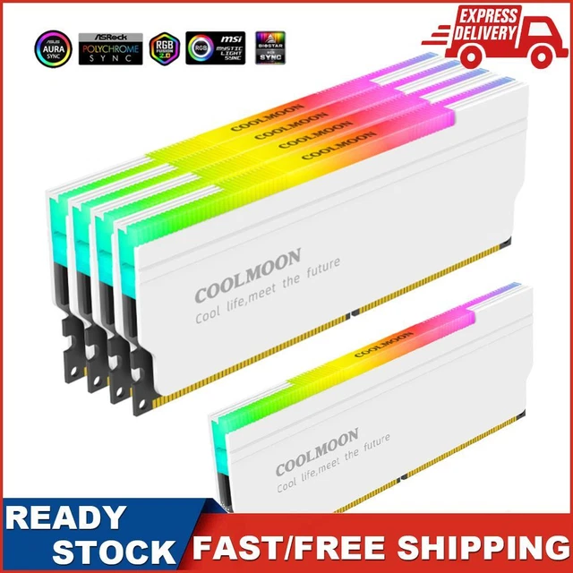 5V-3PIN ARGB RAM Heatsink Aura Sync DDR Heatsink for Desktop Computer ...