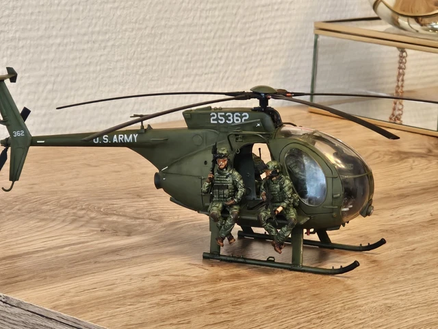 1:35 KITTY HAWK AH-6J/MH-6J Little Bird Gebaut Limited 1/35 mit 6 ...