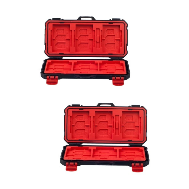 2 PCS PROTECTIVE Box Simple Flash Container Memory Cards Organizer £28. ...