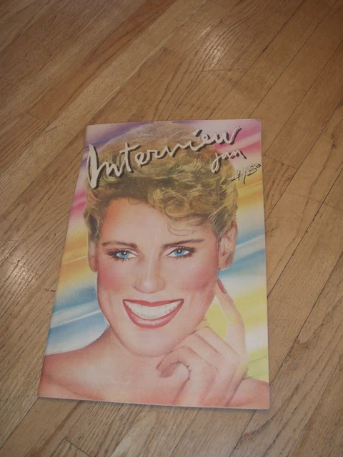 VINTAGE INTERVIEW ANDY warhol MAGAZINE january 1979 model LINDA HUTTON ...