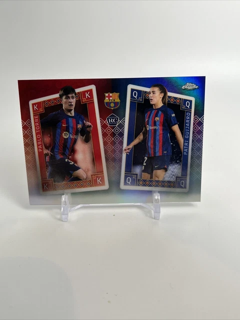 2022-23 TOPPS CHROME FC Barcelone Kings & Queens Pablo Torre & Patri ...
