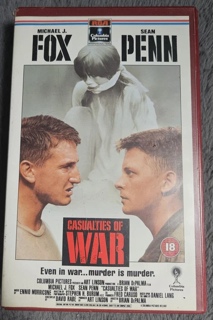 CASUALTIES OF WAR (1989) RCA Big Box Ex Rental VHS (promo/timecoded ...